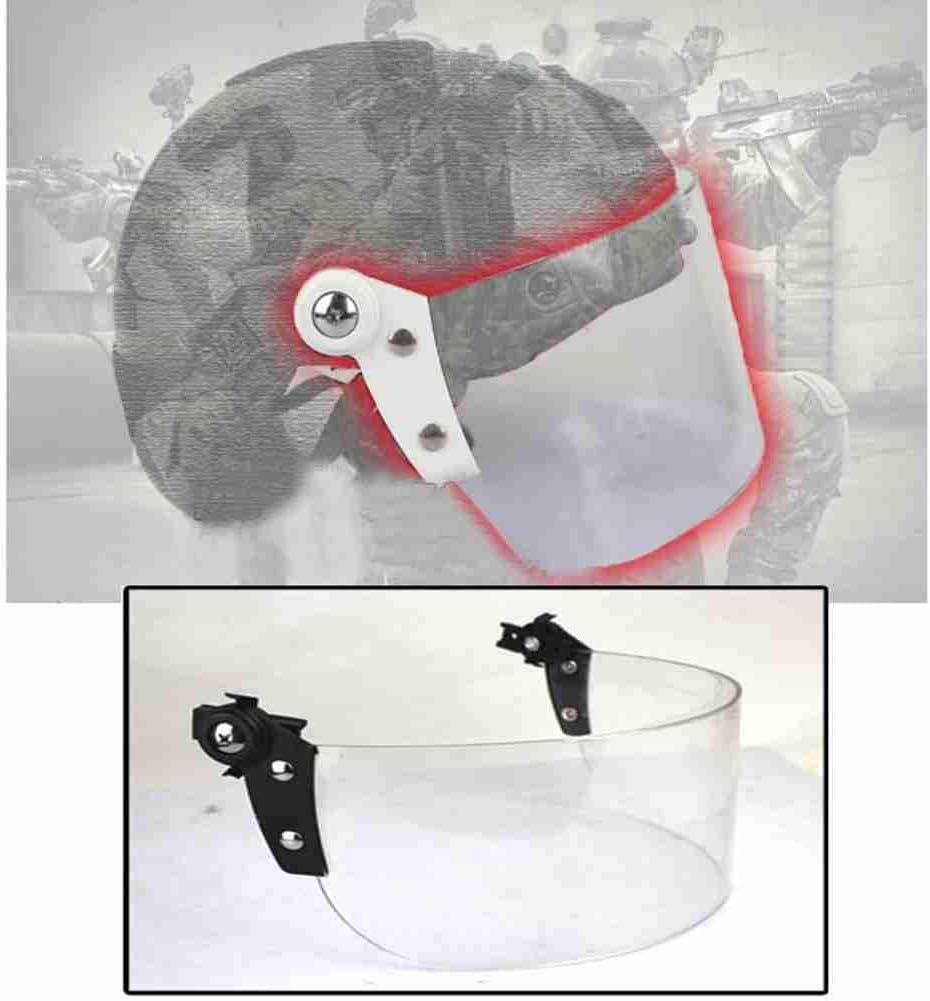 Tactical Helmet Goggles with Clear Riot Visor Face Shield - Airsoft ...