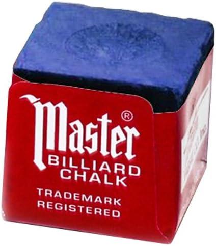 Master Billiard/Pool Cue Chalk - 144 Cubes Blue (Gross Box) | High ...