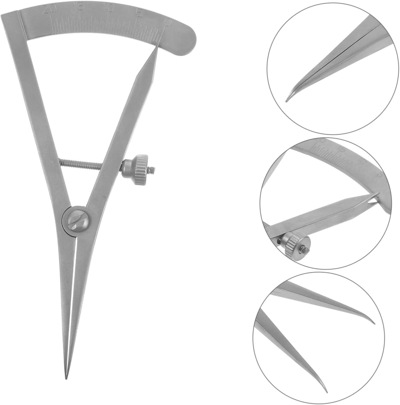 minkissy Tools Stainless Steel Eyelid Gauge Eyelid Measuring Ruler Eye ...