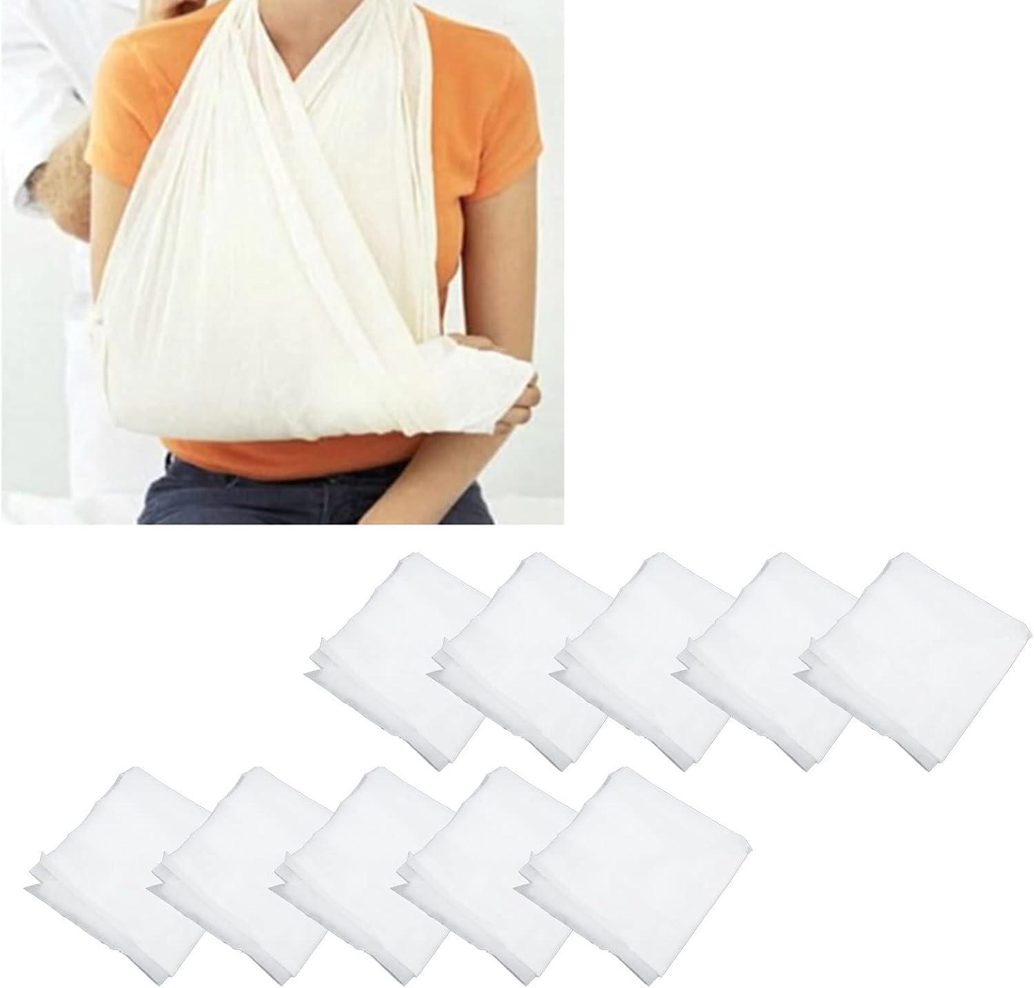 Triangle Bandage - 10pcs Medical Emergency Non Woven Fixation Bandage ...