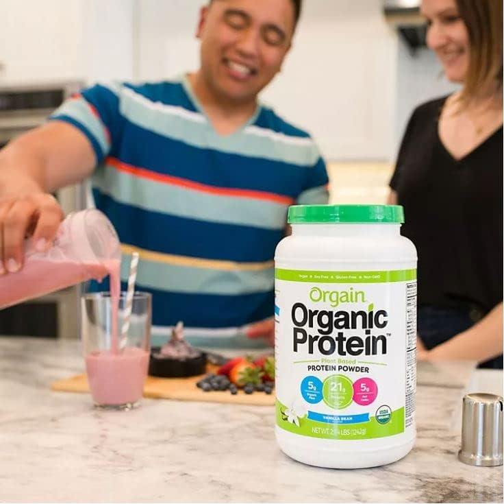 Orgain Organic Plant Based Protein Powder Vanilla Bean 2.74 lb - Vegan ...