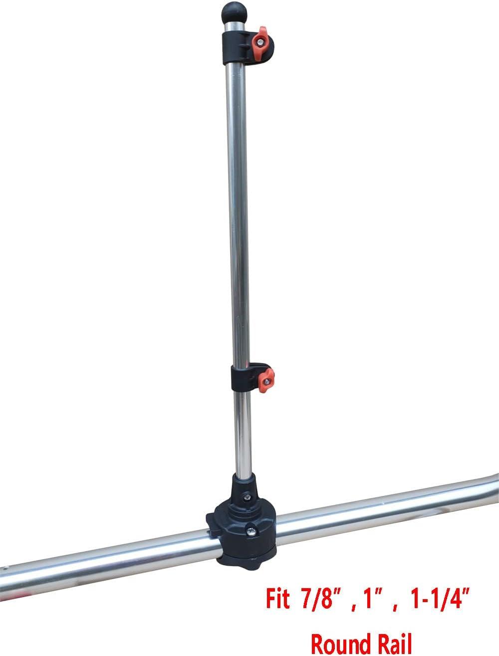 Brocraft Boat Rail Mount Flag Pole - No Drilling Required | Fits 7/8 to ...