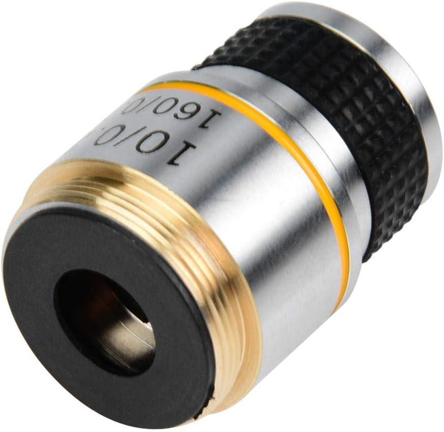 Achromatic Microscope Objective 10X Achromatic Objective Lens 160/0.17 Biological Microscope ...