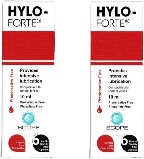 HYLO Forte - Double Pack - Preservative Free Lubricating Eye Drops ...