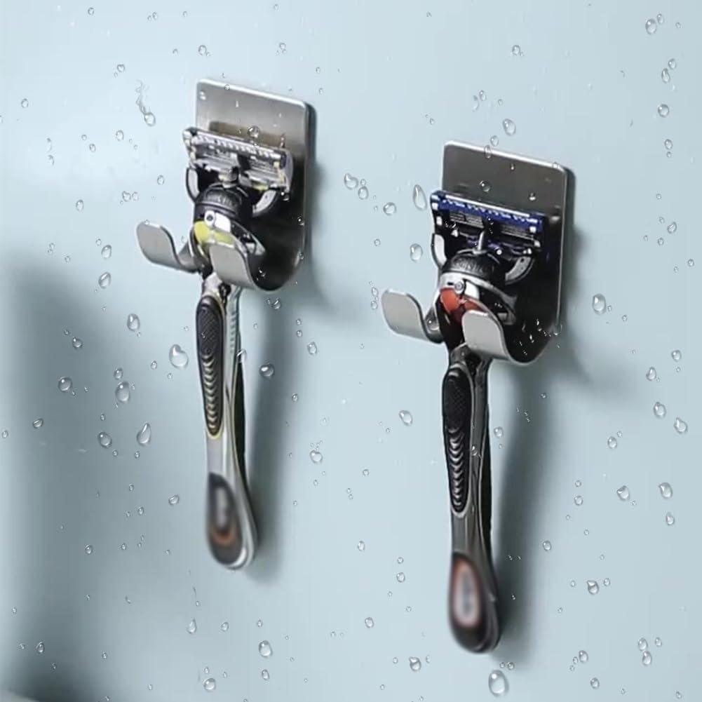 Buy Drill-Free Stainless Steel Shower Razor Holder | Waterproof Wall ...