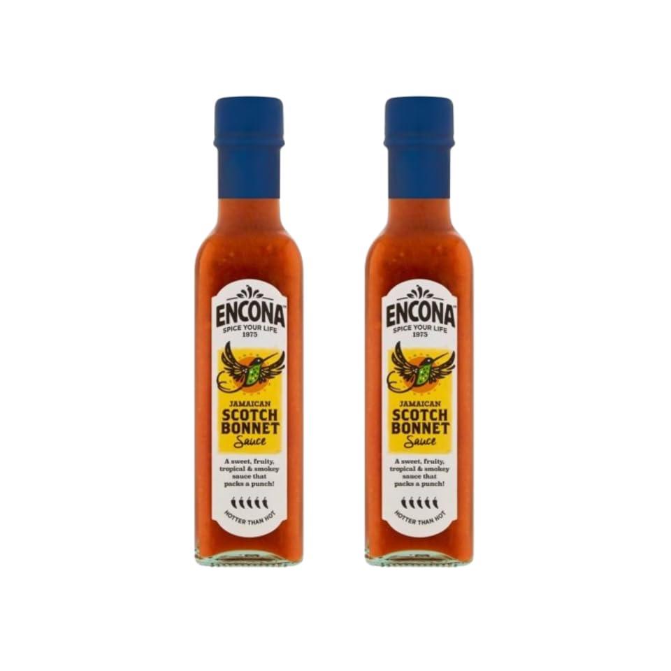 Encona Scotch Bonnet Chilli Sauce 2 x 220ml Twin Pack Hotter Than Hot ...