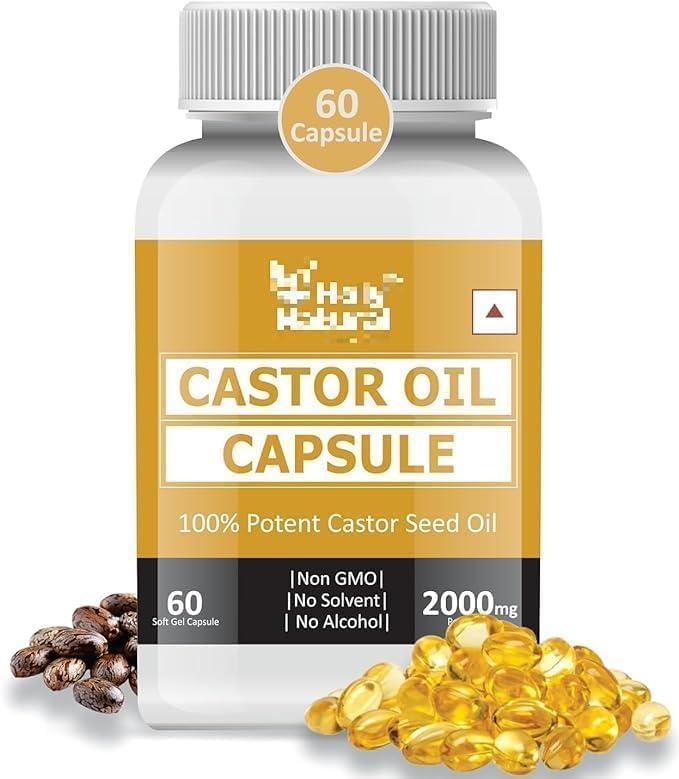 Castor oil Capsules - 60 Softgel Capsule | Buy Now with Express ...