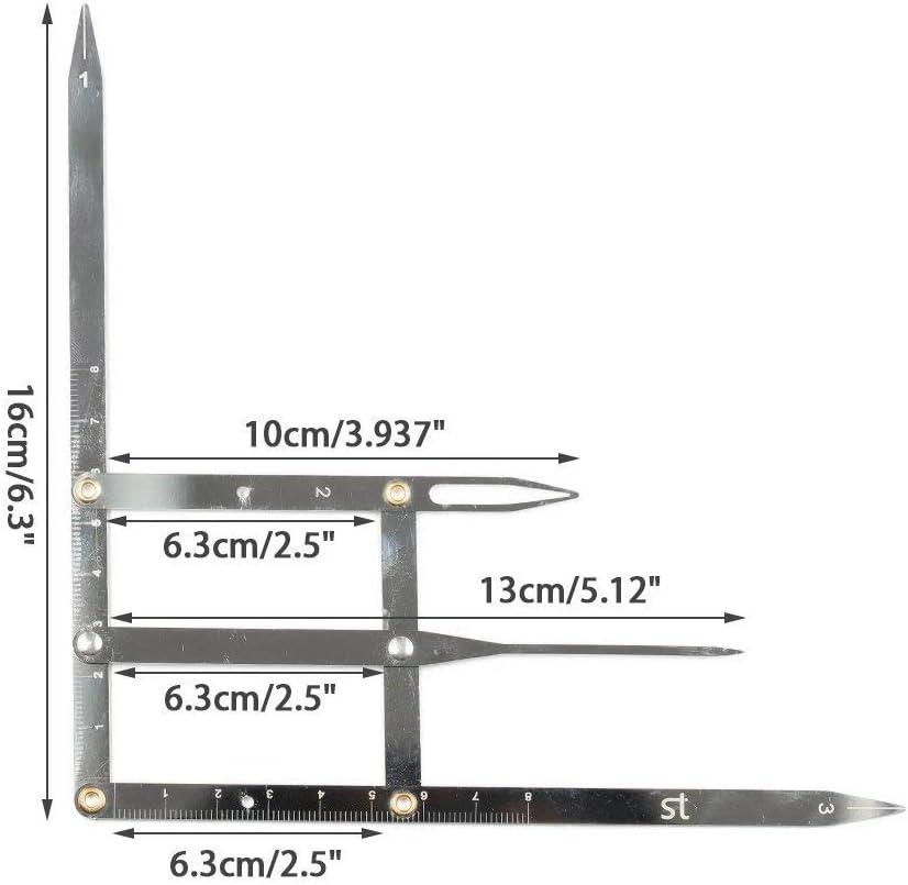Golden Mean Calipers Stainless Steel Eyebrow Microblading Ruler ...