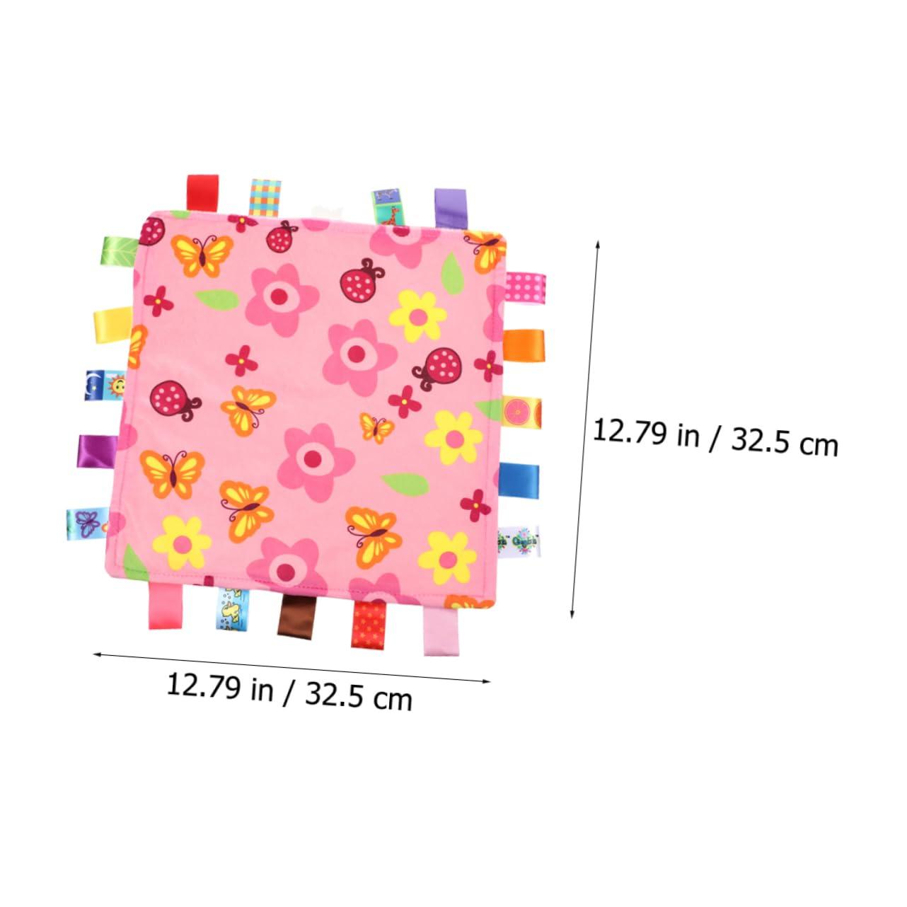 Ibasenice 6-Pack Soothing Baby Taggy Blankets | Soft Plush Infant ...