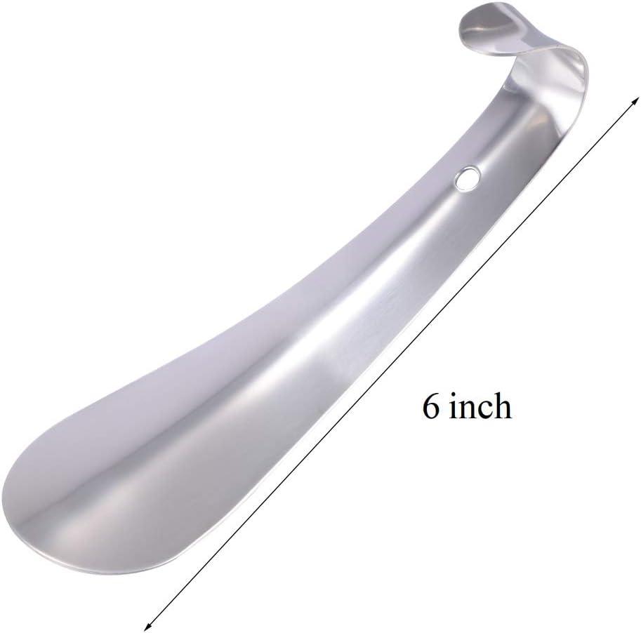 Portable Travel Shoe Horn - 6 Inch Stainless Steel Shoehorn for Men and ...