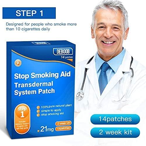 Stop Smoking Patches Step 1,21mg, 14 Count, Quit Smoking, Delivered 24 ...
