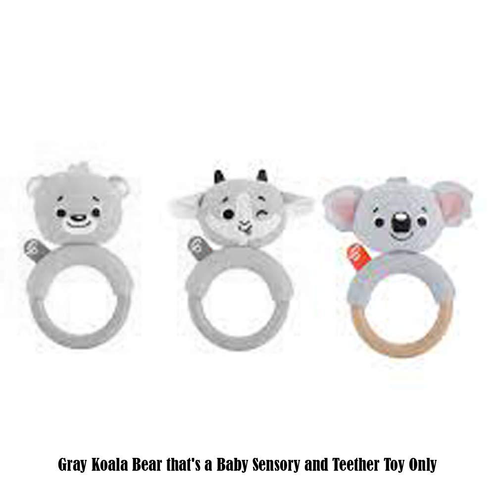 Fisher-Price Gray Koala Bear Knit Animal Teether: Baby Sensory ...