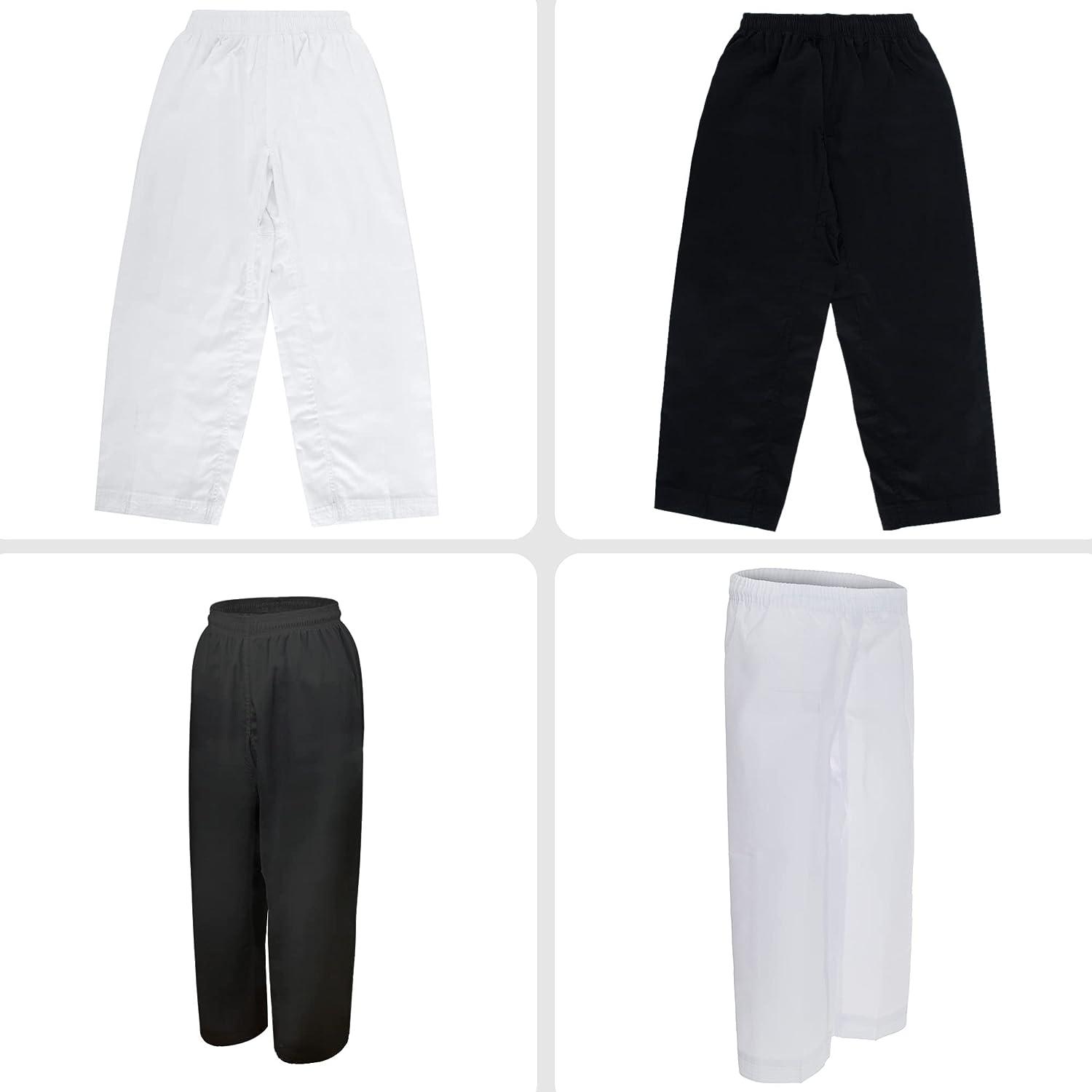 TOPTIE Adult Kids Black Karate Pants - Martial Arts Gi Pants | Buy Now ...