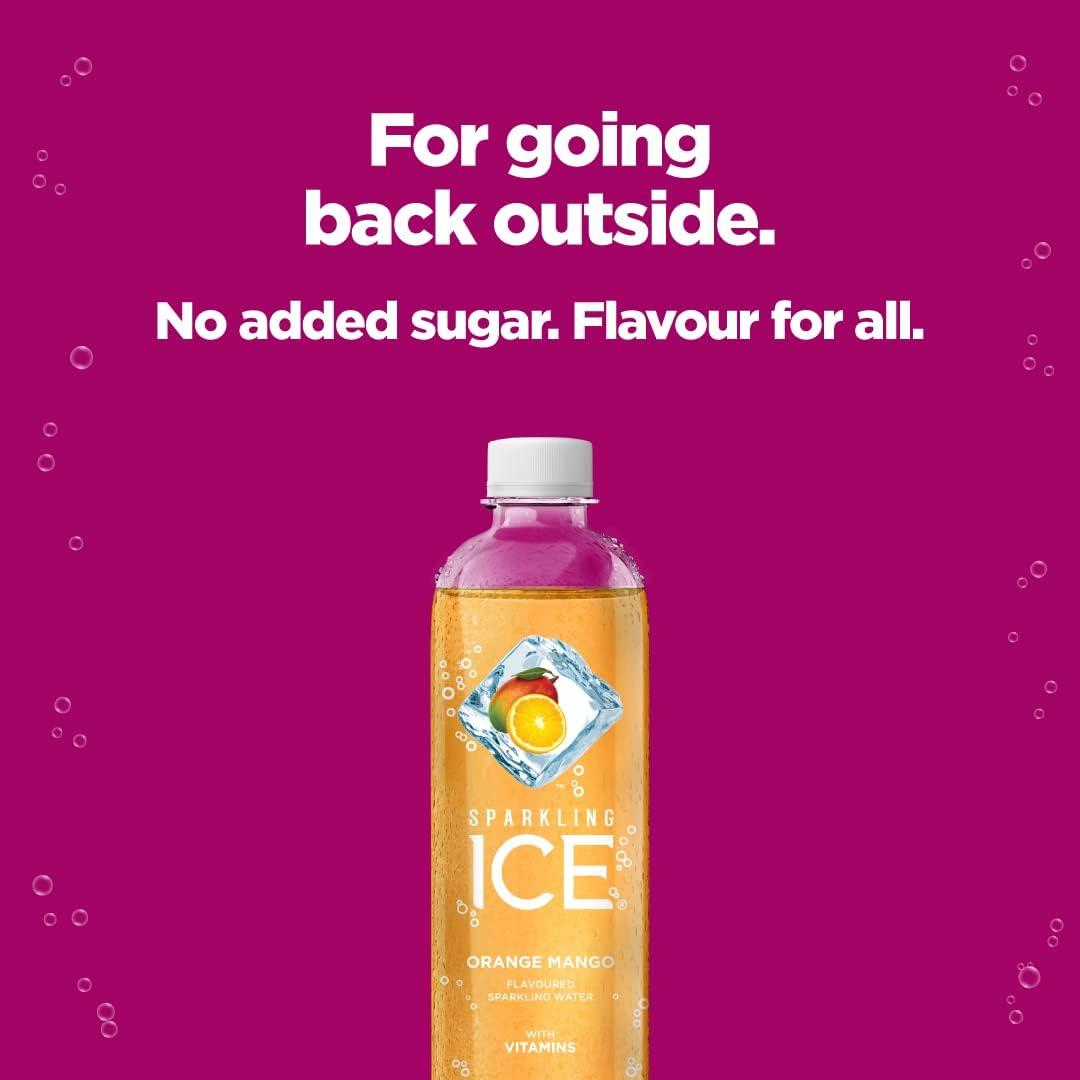 Sparkling Ice Orange Mango Flavored Sparkling Water - 12 Calories - No Added Sugar - Contains ...