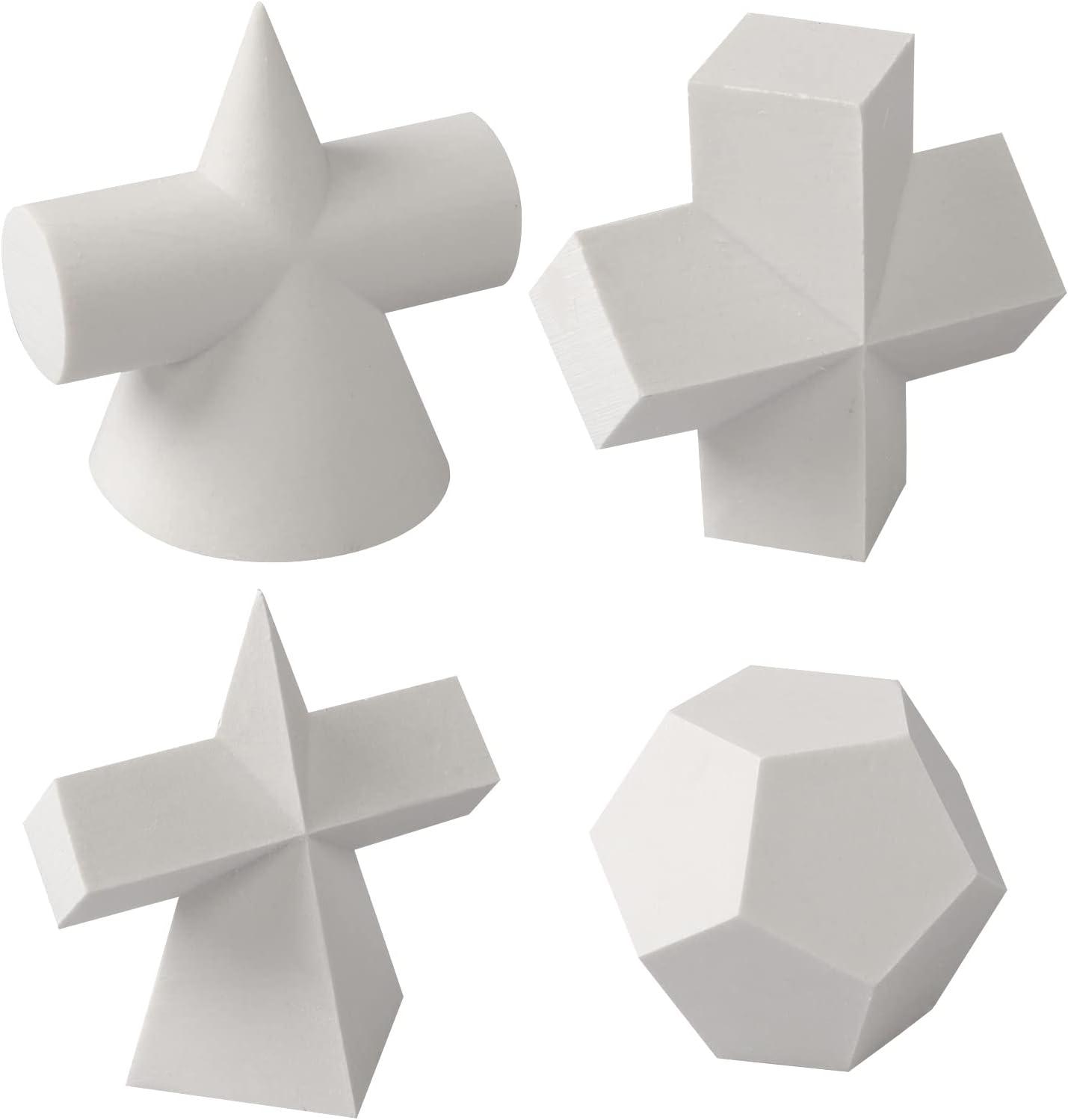 10PCS 2-Inch Mini Resin Geometry Mold Set for Learning & Art Crafts ...