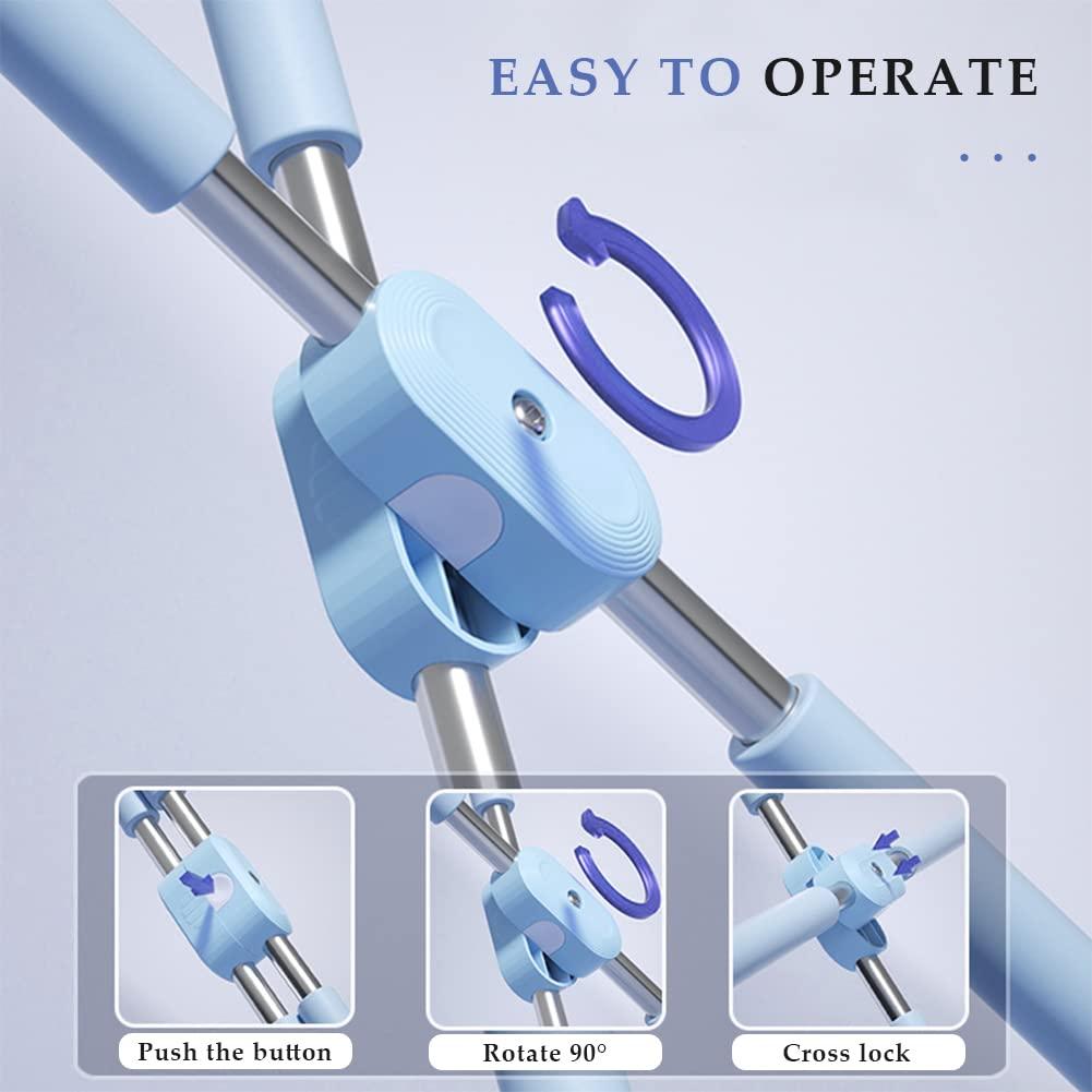 Retractable Posture Corrector Yoga Sticks - Blue | Back Straightener ...