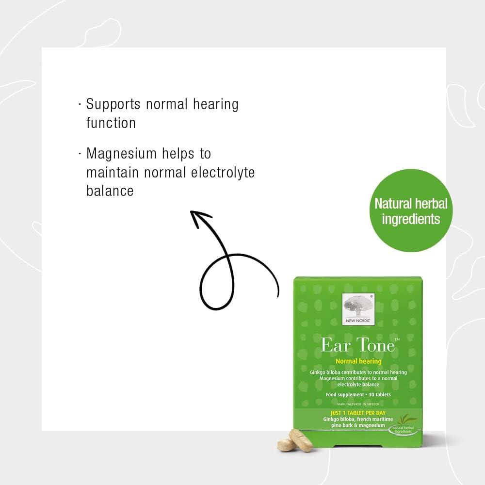 New Nordic Ear Tone Tablets - 30 Tablets for Ear Health Support | Buy ...