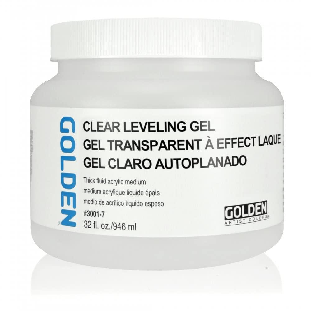Golden Self Leveling Clear Gel 32 oz - Golden Artist Color Acrylic ...