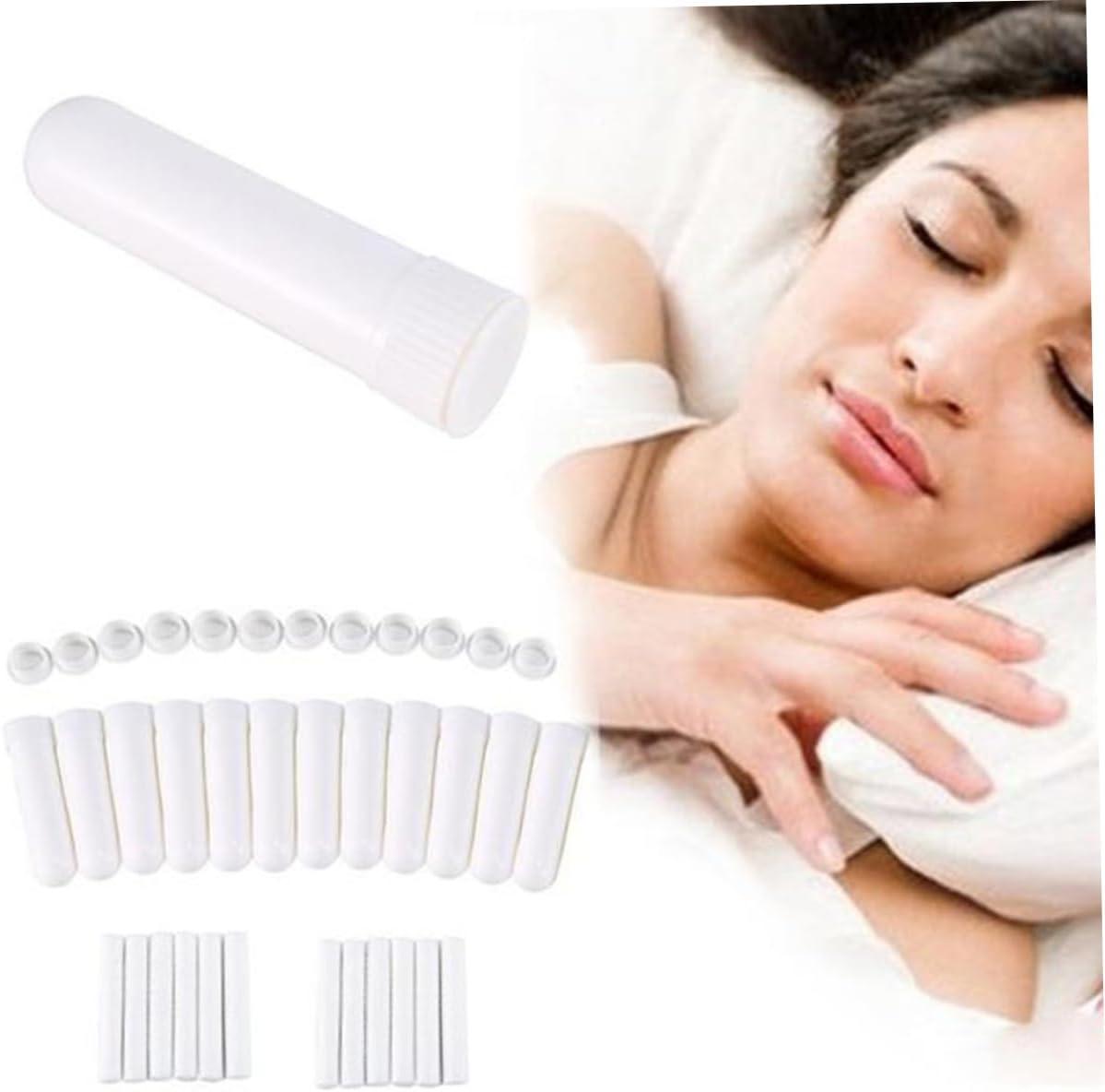 Healeved Refillable Inhaler Tubes - 12 Sets for Essential Oils - Nasal ...
