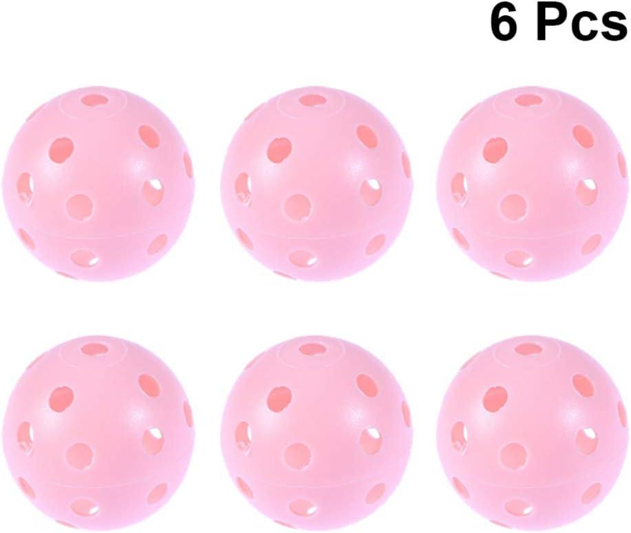 6pcs Abaodam Pink Plastic Golf Training Balls for Swing & Putting ...