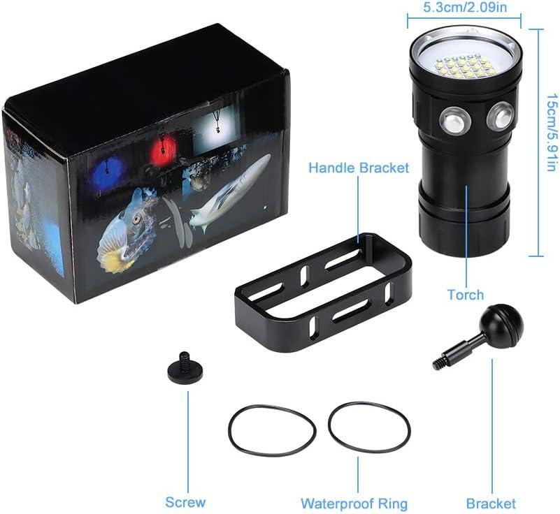 Eecoo Diving Flashlight | 18000 Lumen IPX8 Waterproof Torch for Scuba ...