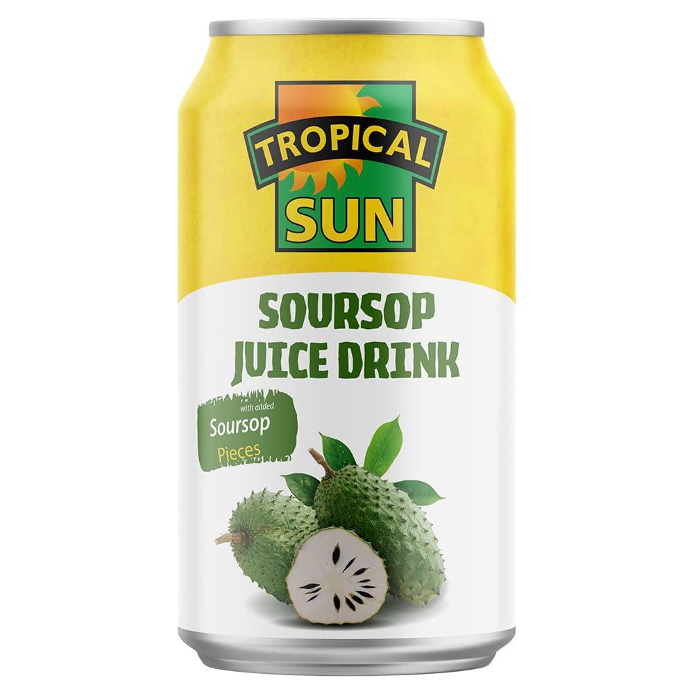 Tropical Sun Soursop Juice Drink With Added Soursop Pieces 330ml (Pack ...
