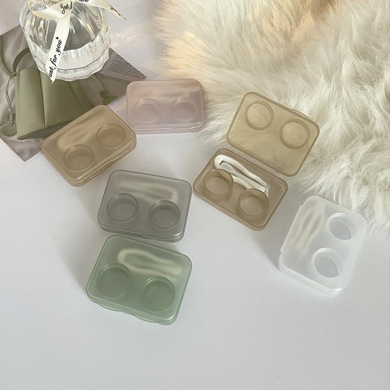 Simple Portable Transparent Contact Lens Box - Travel Case Kit for ...