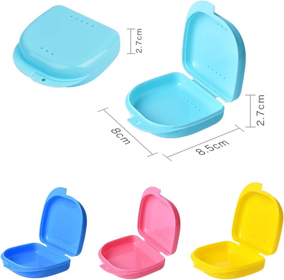 Y-Kelin Retainer Box - Light Blue + White | Partial Denture Container ...