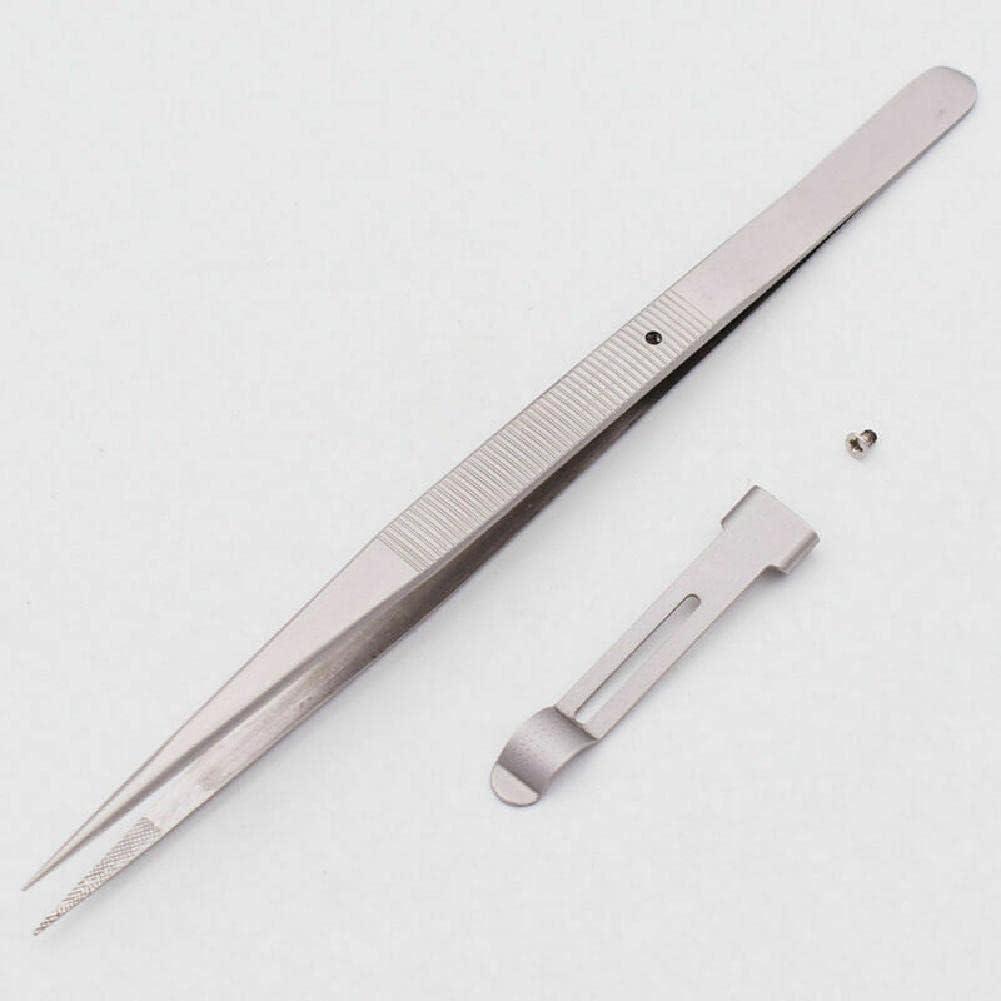 Metal Diamond Gemstone Tweezers with Side Lock Indented Serrated Tips ...