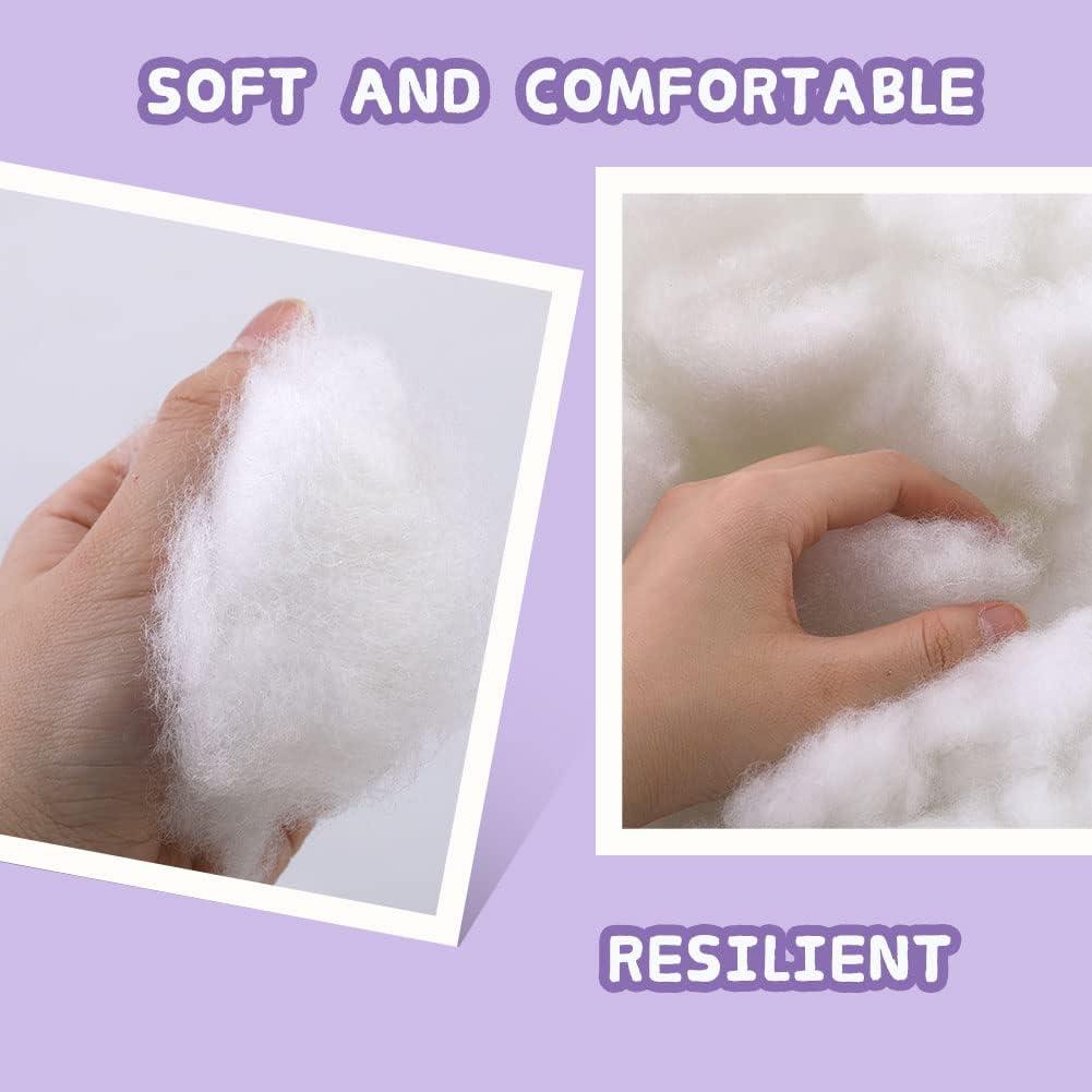 200g Premium Polyester Fiber Fill for Pillows, Stuffed Animals & DIY ...