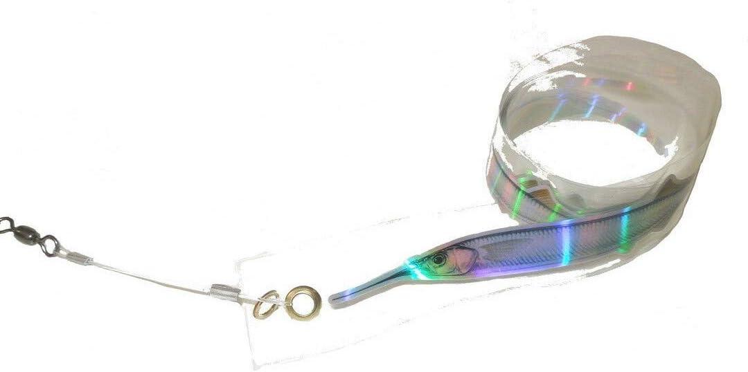 EatMyTackle Ballyhoo Teaser Strips - 5 Pack of Reflective Bait Fish ...