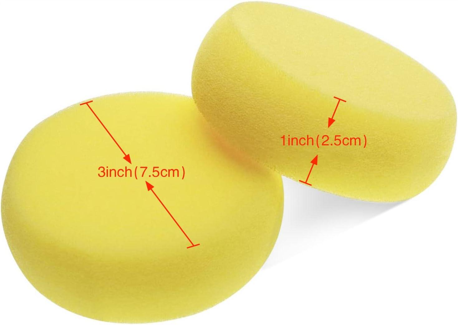 8 Pcs 3 Yellow Paint Sponge Set for Art, Craft, Pottery, Clay & Face ...
