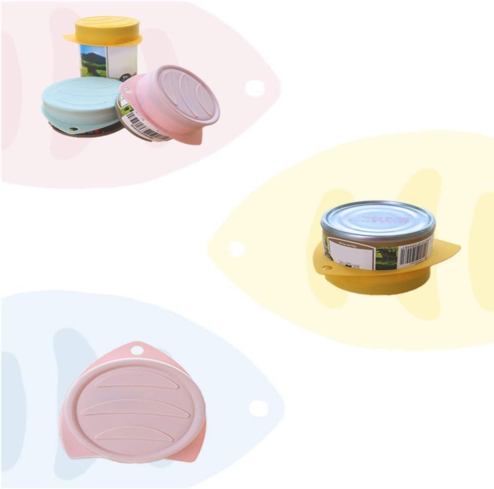NA 3 Pcs Pet Food Cans With Silicone Lids for Safe Installation of ...
