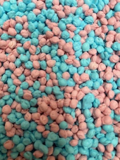 Millions Tiny Chewy Sweets Blue Bubblegum & Pink Strawberry Mix 500g ...
