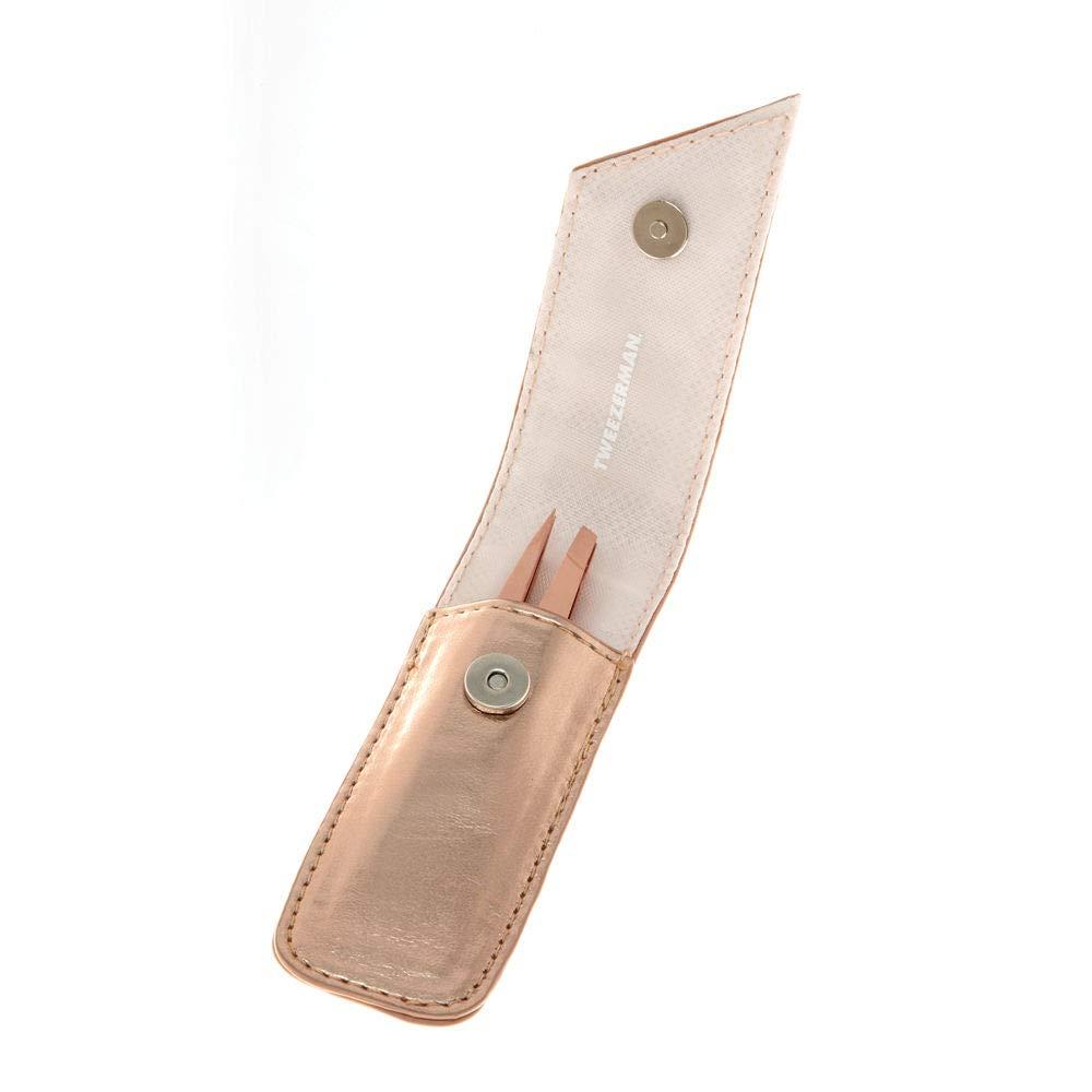 Tweezerman Rose Gold Petite Point and Slant Tweezer Set with Travel ...
