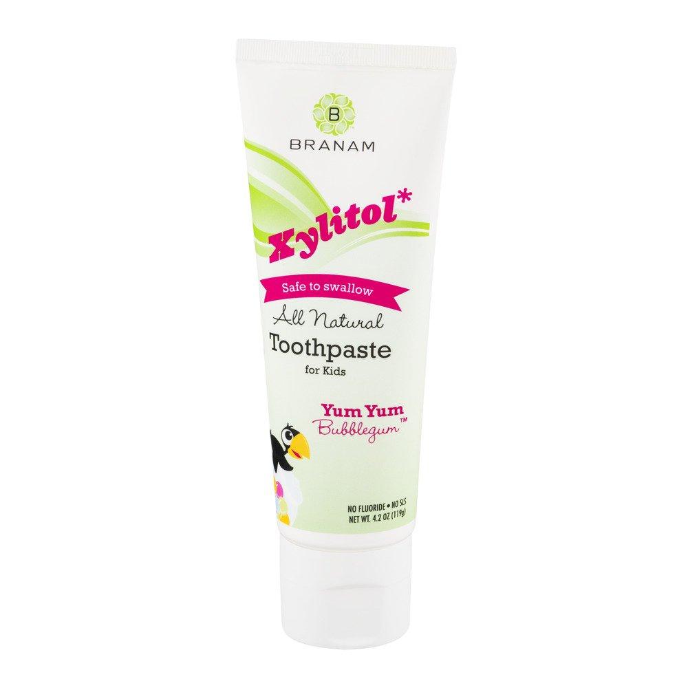 Oral Health Xylitol Kids Toothpaste Yum Yum Bubblegum 4.2 oz (Pack of 2 ...