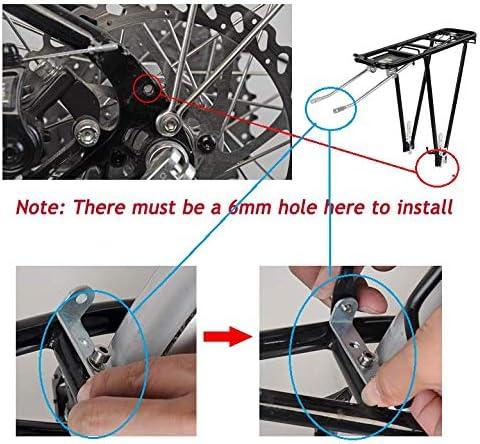 Universal Adjustable Bicycle Rear Luggage Touring Carrier Rack - 55lbs ...