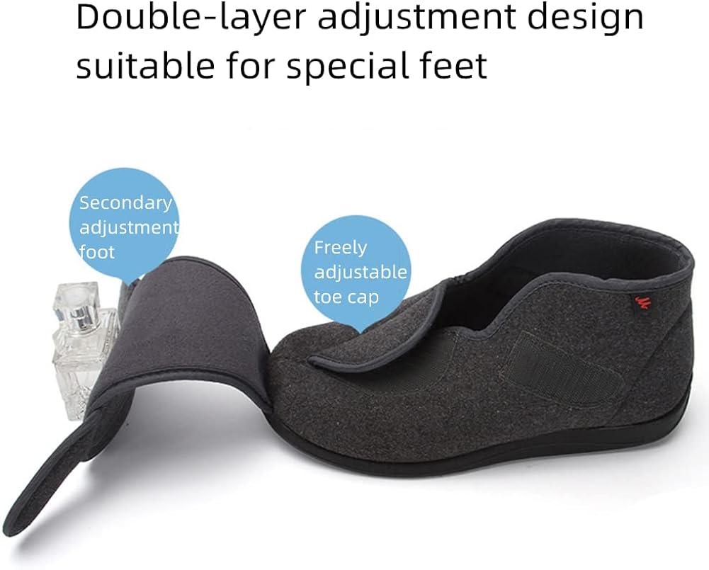 fohapfam Men's Diabetic Slippers | Hallux Valgus Recovery Sandals for ...