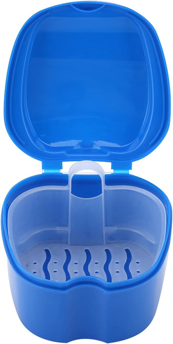 False Teeth Container - Denture Storage Box with Filter Screen | Dark ...