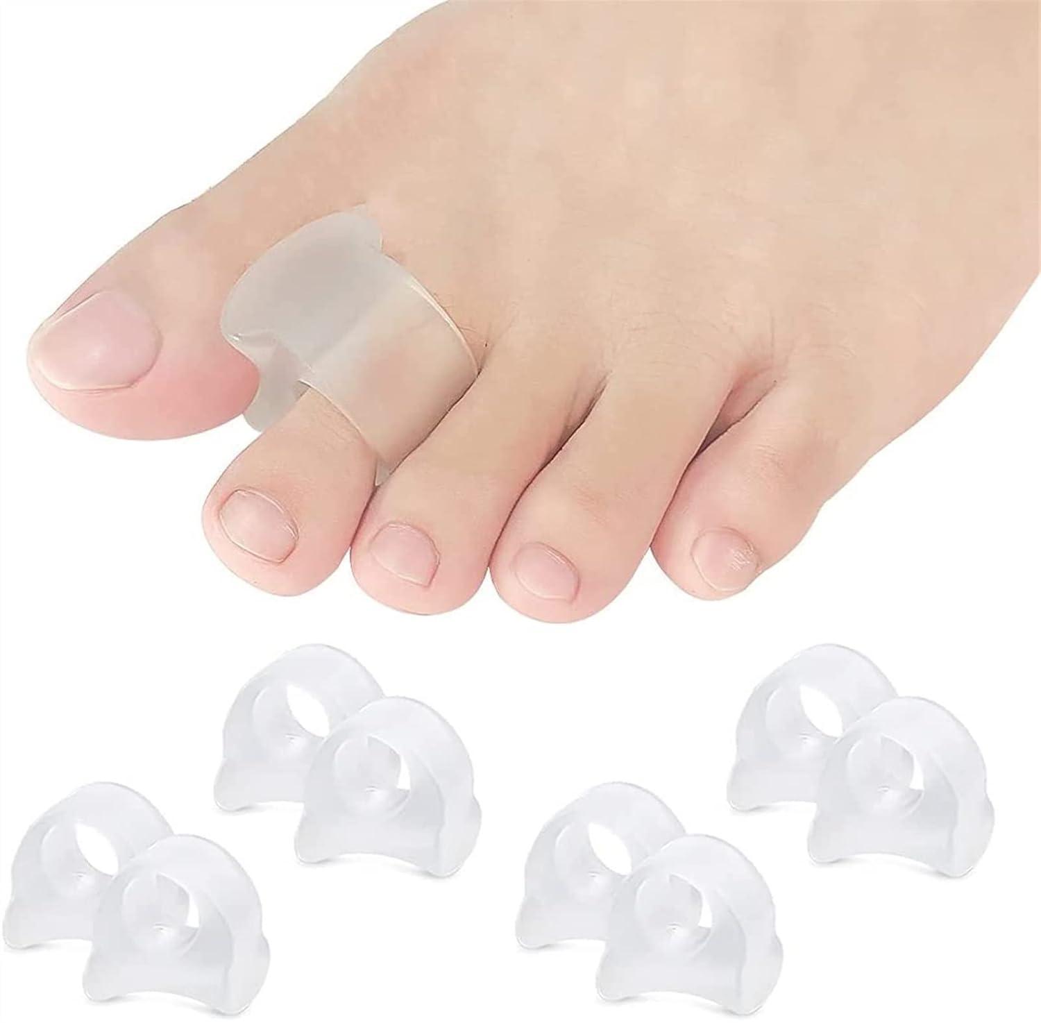 4 Pairs Transparent Toe Separators - Pain Relief for Bunion ...