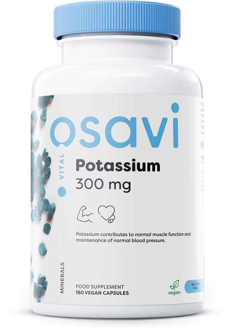 Osavi Potassium 300mg - 180 Vegan Capsules | Essential Mineral ...