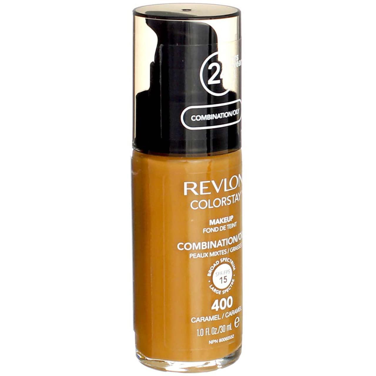 Revlon Colorstay Makeup 400 Caramel - Long-Lasting Foundation for ...