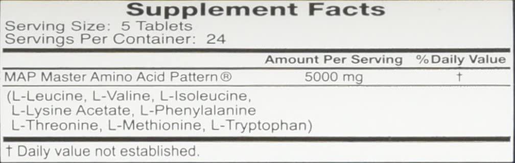 INRC Map Master Amino Acid Pattern 1000mg Muscle Building - 120 tablets ...