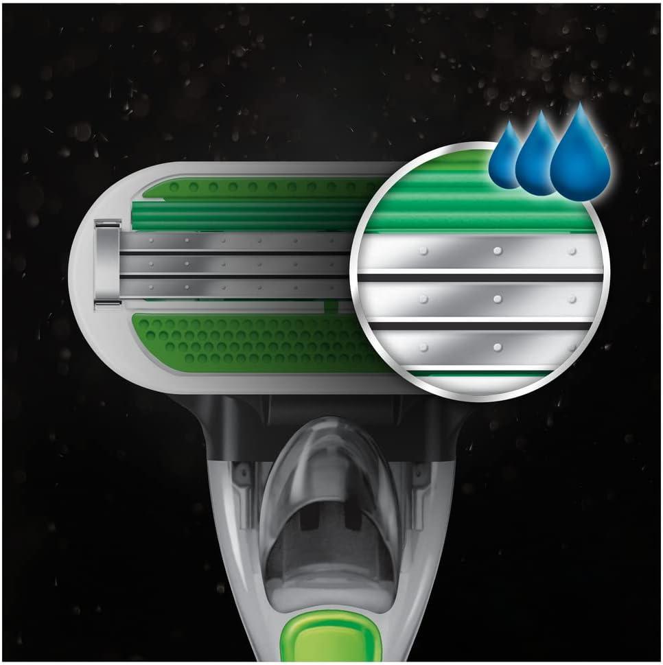 Buy Gillette Body Razor for Men 3-Blade Wet Razor + 1 Replacement Blade ...