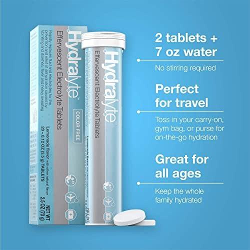 Hydralyte Effervescent Electrolytes Tablets - 40 Lemonade Flavoured ...