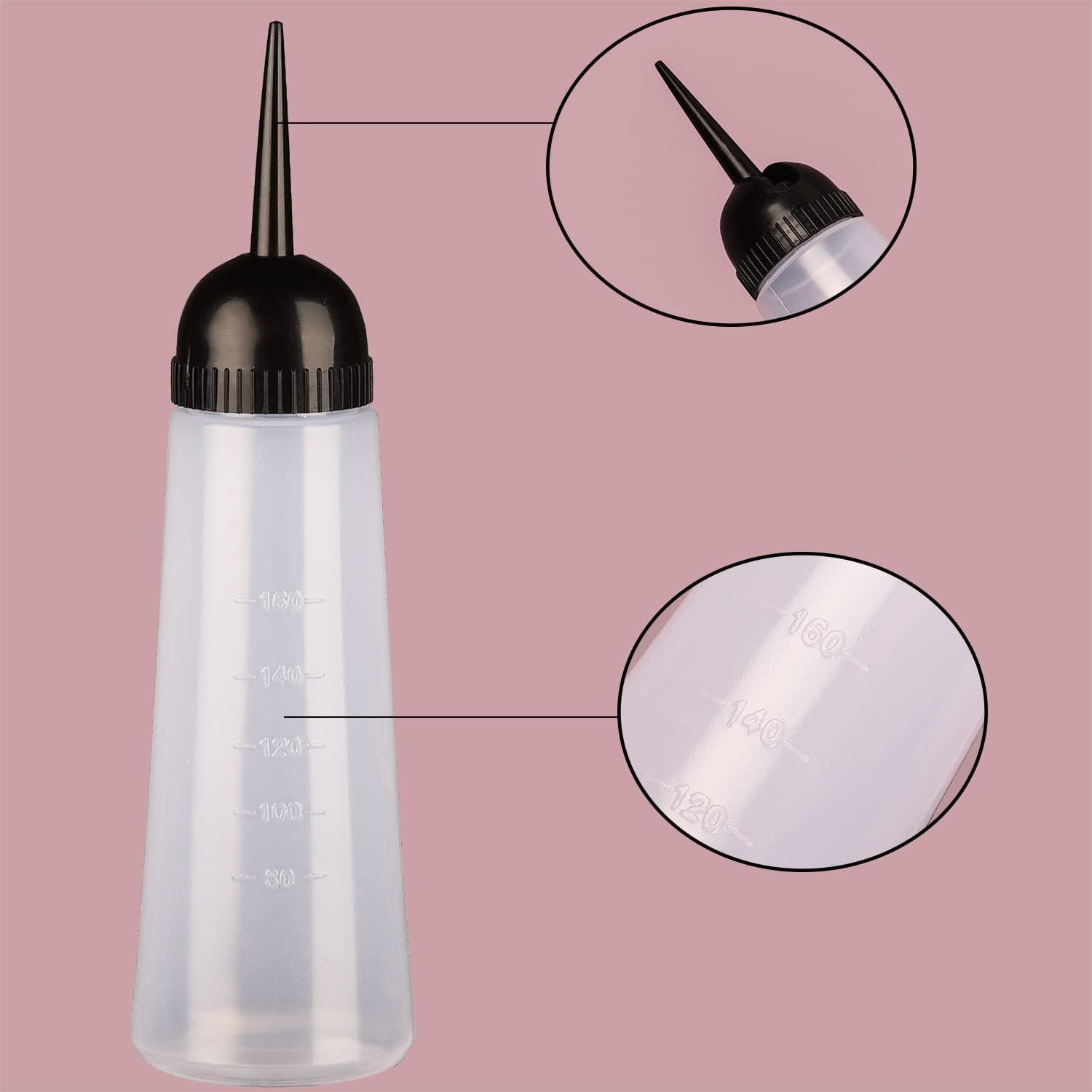 Salon Hair Color Measuring Applicator Bottle - 2 Pack (160ml) | Plastic ...