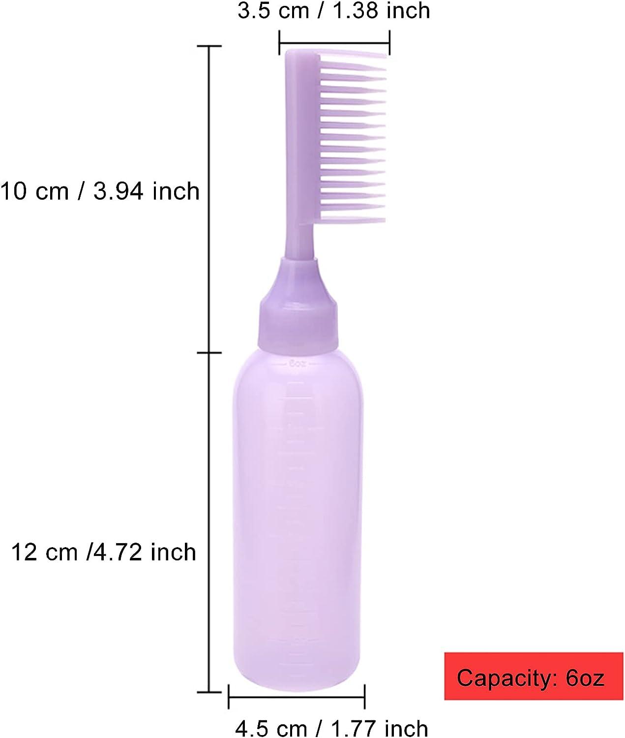 FrgKbTm Root Comb Applicator Bottle Set - 3pcs 6oz Hair Color Bottles ...