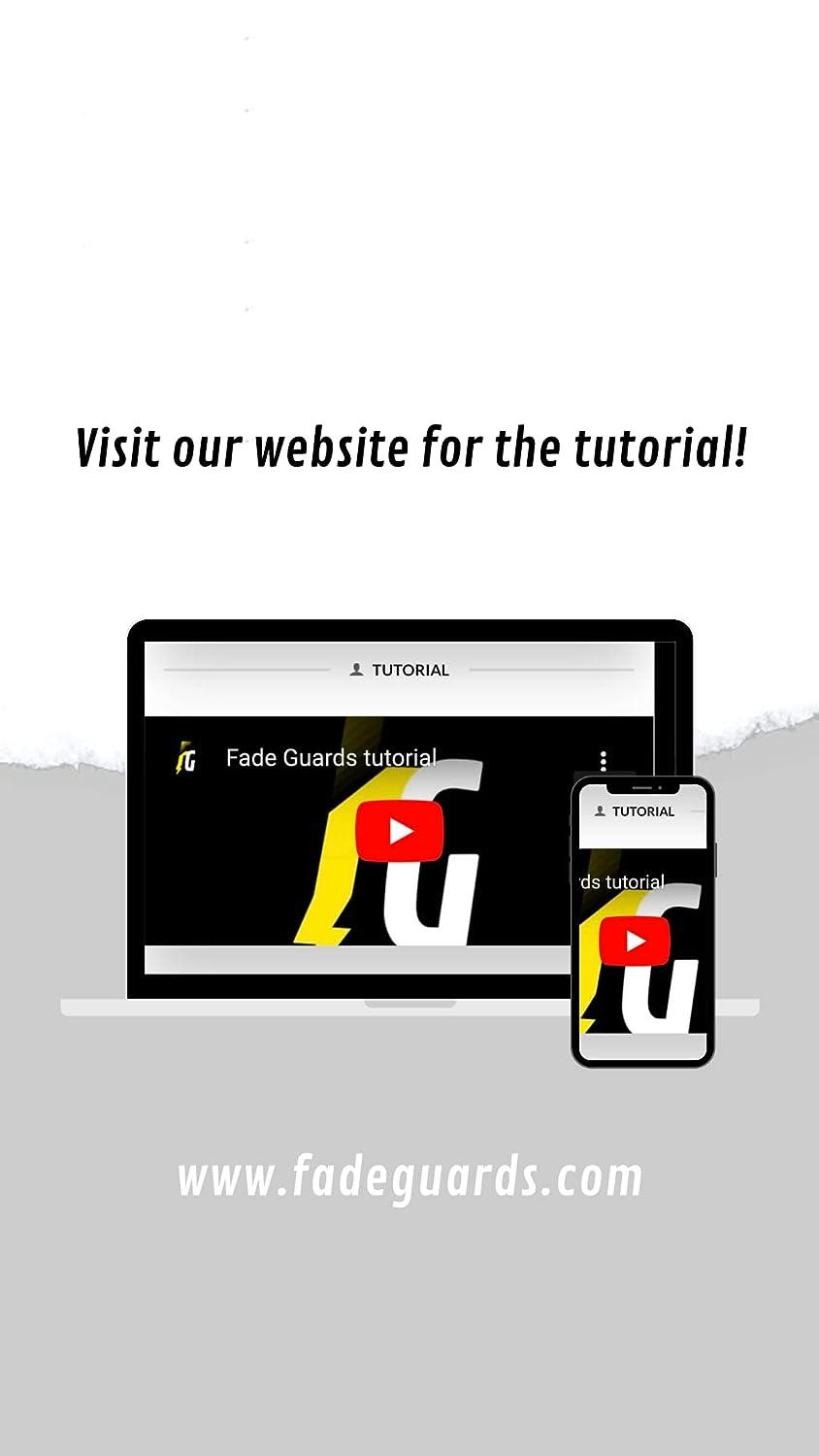 Professional 3-in-1 Fade Hair Trimmer Guard Combs for Home Haircuts ...