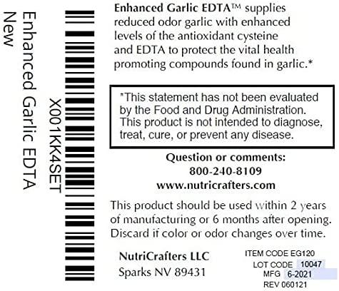 Enhanced Garlic EDTA - High Potency Calcium Disodium EDTA with Malic ...