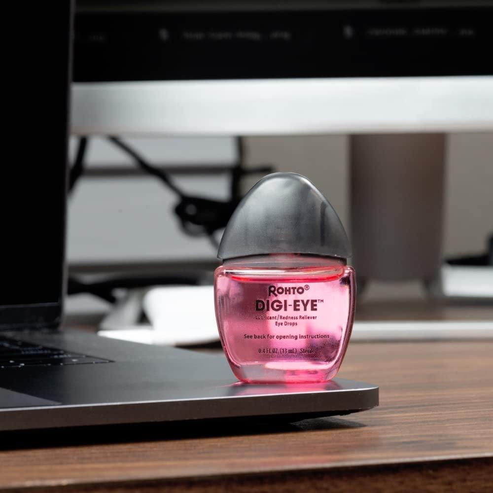 Rohto Digi-Eye Cooling Eye Drops 0.4 Fl Oz (Pack of 2) - Relieve ...